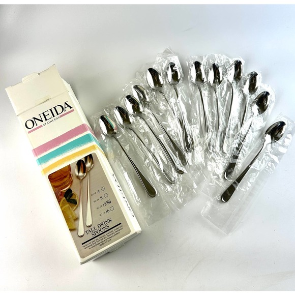 Oneida | Dining | Vintage Oneida Tall Drink Spoons Set Of 2 Flatware ...
